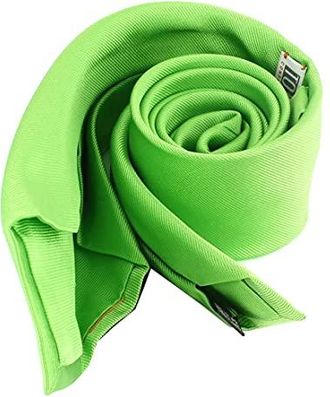 Tony & Paul Cravate 6 plis. confection main, Soie. Vert Cedre - Uni - FABRIQUE EN ITALIE