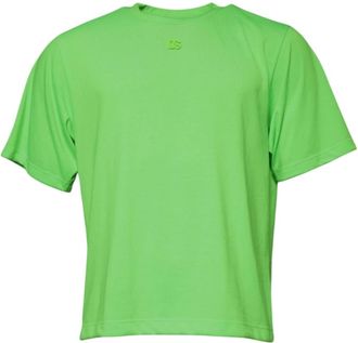 Dolce & Gabbana Homme, Tops, Vert, Taille: M T-shirt &agrave; Manches Courtes et Col Rond