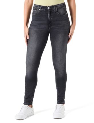 Calvin Klein Damen High Rj20J224493 Skinny, Denim Black, 26W / 34L