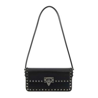 Valentino Garavani Rockstud Schultertasche - - Bags - Damen - Schwarzk - ONE SIZE