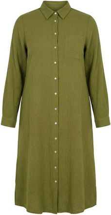 STUDIO UNTOLD Longbluse Musselin-Longbluse Hemdkragen Langarm