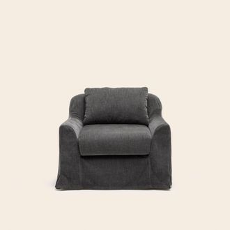Madura Fauteuil Claribel Boston gris graphite - GRIS
