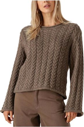 Modström Damen, Strickwaren, Braun, SGröße