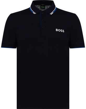 HUGO BOSS Paddy Pro Poloshirt f&uuml;r Herren, Baumwolle Piqu&eacute; (Marine)