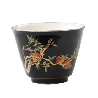 DOITOOL Keramikbecher Schwarz Teebecher Und Wasserbecher Sp&uuml;lmaschinenfest Ofenfest F&uuml;r Zuhause B&uuml;ro Restaurant Hotel