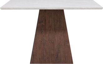 Venture Design Table à manger carrée 4 places en bois - Gris clair - Cael