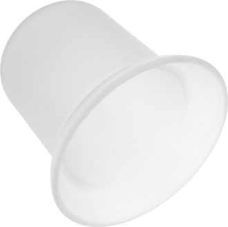 OSALADI Toilettenb&uuml;rstenhalter Glasfu&szlig; satiniert Badezimmer Toilettenb&uuml;rstenzubeh&ouml;r Haushalts WC B&uuml;rstenhalter mit Ablaufschutz 8cm Boden &Oslash;