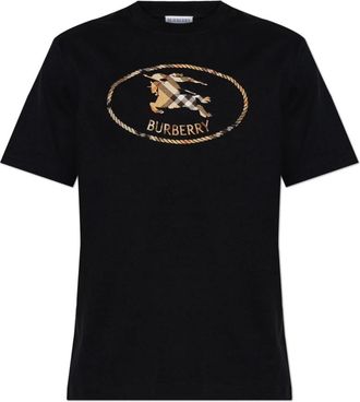 Burberry Homme, Tops, Noir, Taille: 2XL T-shirt Seth