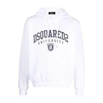 Dsquared2 University Cool Hoodie - - Sweatshirts & Hoodies - Herren - Wei&szlig; - S