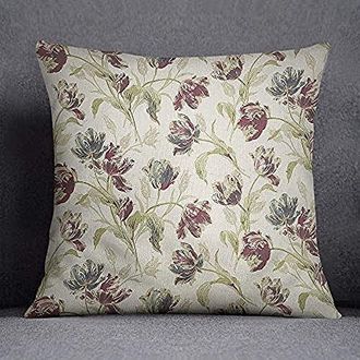 Bonamaison Le Jardin du Lin Kissenhüllen, Cotton, Mehrfarbig, 45x45