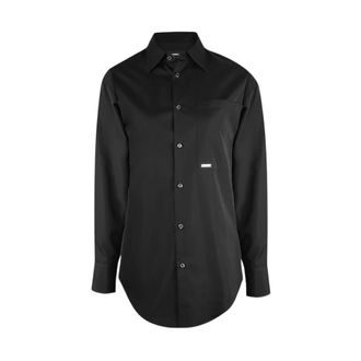 Dsquared2 Poplin-Hemd mit Tasche - - Shirts - Damen - Schwarzk - S