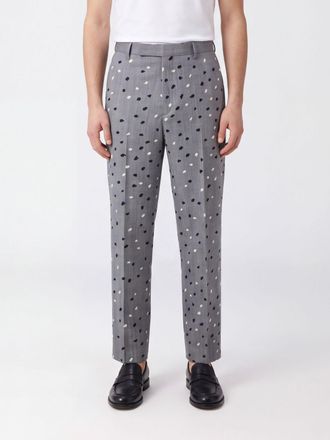 Paul Smith Pantalon de costume slim fit en laine &agrave; motif pois