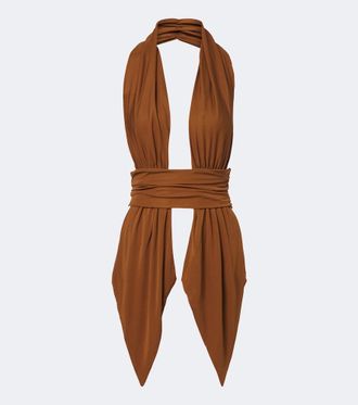 CHRISTOPHER ESBER Top Scarf &agrave; dos nu
