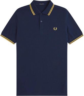 Fred Perry Homme, Tops, Bleu, Taille: S Twin Tipped Polo