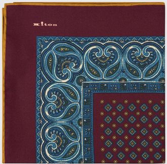 Kiton Einstecktuch KITON Herren Farbe Rot