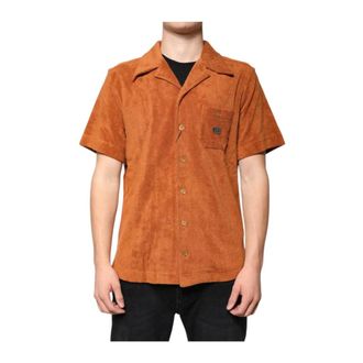 Dolce & Gabbana Samt Button-Down-Hemd - - Shirts - Herren - Braun - M