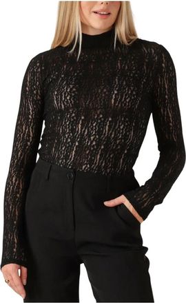 Ydence Top Roberta - - Tops - Damen - Schwarzk - XS