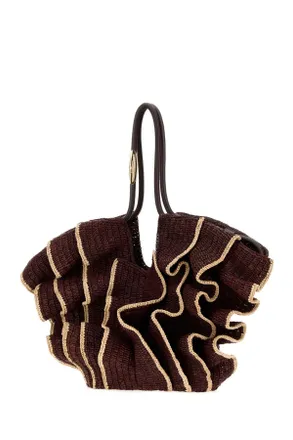 Zimmermann Ruffle Tote Bag - Brown
