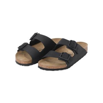 Birkenstock Low-Top Sneaker - Sandalen aus Leder - Gr. 41 (EU) - in Schwarz - f&uuml;r Damen