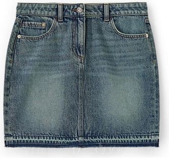 Motivi Femme, Jupes, Bleu, Taille: 44 FR Mini-jupe en denim