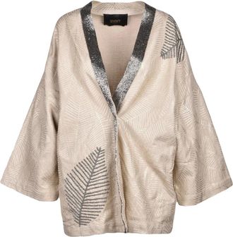 Seventy Femme, Blouses et Chemises, Beige, Taille: 40 FR Veste Kimono