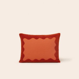 Madura Housse De Coussin Namata Orange corail - ORANGE