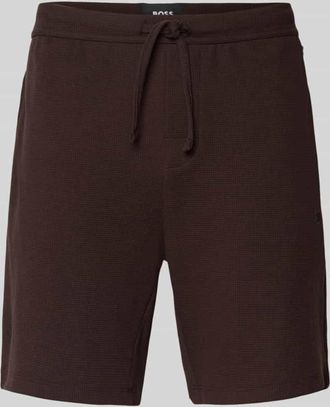 HUGO BOSS Regular Fit Sweatshorts aus Baumwoll-Mix Modell WAFFLE SHORTS