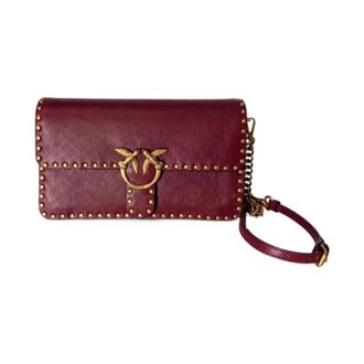 Pinko Pinko, Femme, Sacs, Rouge, Taille: ONE Size Love One Mini Sac Bandouli&egrave;re