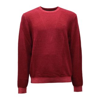 Sun 68 Homme, Pulls, Rouge, Taille: XL Pull Vintage Mérinos Col Rond