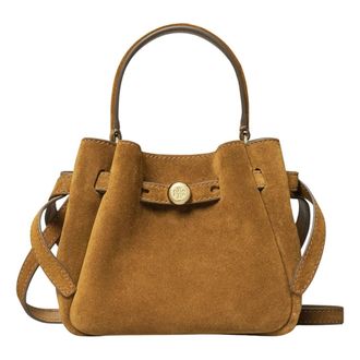 Tory Burch Mini Romy Beuteltasche aus Wildleder - - Bags - Damen - Braun - ONE SIZE