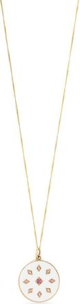 Nora Kogan 14kt Crete Gelbgoldhalskette mit Saphir-Anhänger