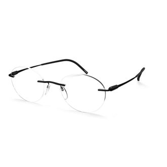 Silhouette unisex, Accessoires, Noir, Taille: 49 MM Purist Rimless Frame