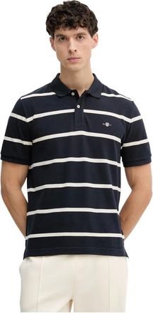 GANT Homme, Tops, Bleu, Taille: M Polo Manches Courtes &agrave; Rayures