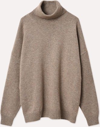 Kujten Pull col roulé femme couleur unie, 4 fils - Pull Tama