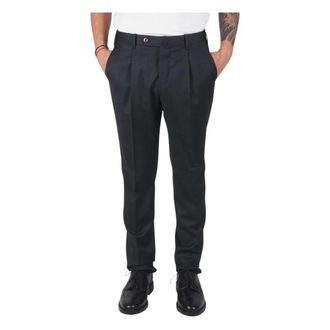 Pantaloni Torino Graue Woll-Slim-Fit-Hose - - Trousers - Herren - Grau - 3XL
