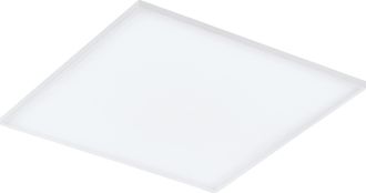 Eglo Deckenleuchte Turcona, LED Panel aus Metall und Kunststoff, rahmenlose Deckenlampe in weiß, Deckenbeleuchtung wamweiß, Flurlampe Decke 60 x 60 cm
