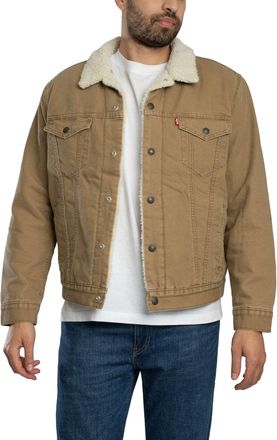 Levi's Typ 3 Sherpa Trucker Jacke, Braun