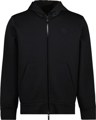 Moncler Homme, Sweatshirts et sweats &agrave; capuche, Noir, Taille: M SweaT-shirt zipp&eacute; en n&eacute;opr&egrave;ne
