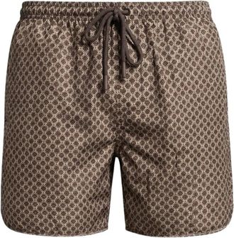 PESERICO Homme, Maillots de bain, Brun, Taille: 2XL Short de Bain &agrave; Motifs