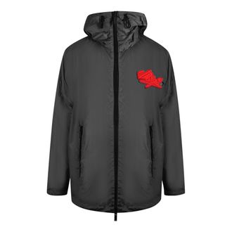 Dsquared2 Gro&szlig;e Schwarze Jacke Mit Dsq2-logo