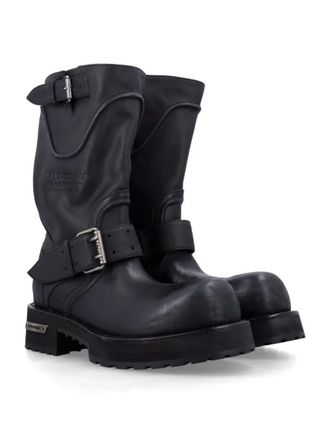 Balenciaga Stiefel - Venom Leather Bootie - Gr. 44 (EU) - in Schwarz - f&uuml;r Damen