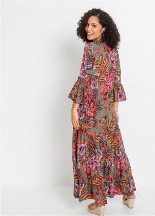Bonprix Maxikleid f&uuml;r Fr&uuml;hling und Sommer, aus Viskose, A-Linien-Passform