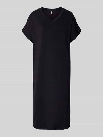 Soyaconcept T-Shirt-Kleid mit V-Ausschnitt