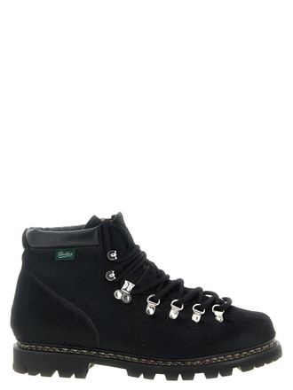 Junya Watanabe Pony Hair Lace-Up Boot - Black