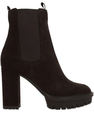 Gianvito Rossi Bottes en cuir su&eacute;d&eacute; Barry