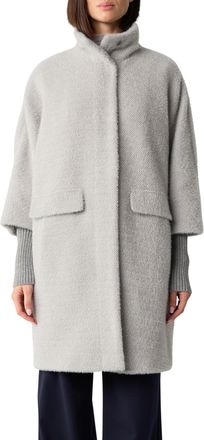 Comma Langfloriger weicher Mantel im Cape-Stil