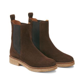 La Redoute Collections Boots En Cuir Talon Plat