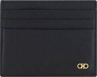 Ferragamo Leather Card Holder Male UNI