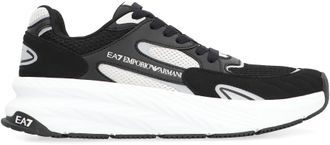 Emporio Armani Mens Emporio Armani Mesh Sneakers Black Polyester Trainers