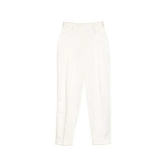 Elisabetta Franchi Gerade geschnittene Hose - - Trousers - Damen - Wei&szlig; - L